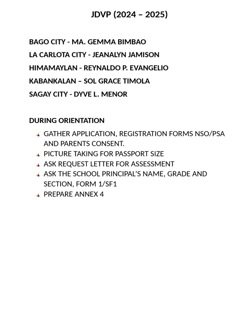 JDVP 2024-2025 | PDF