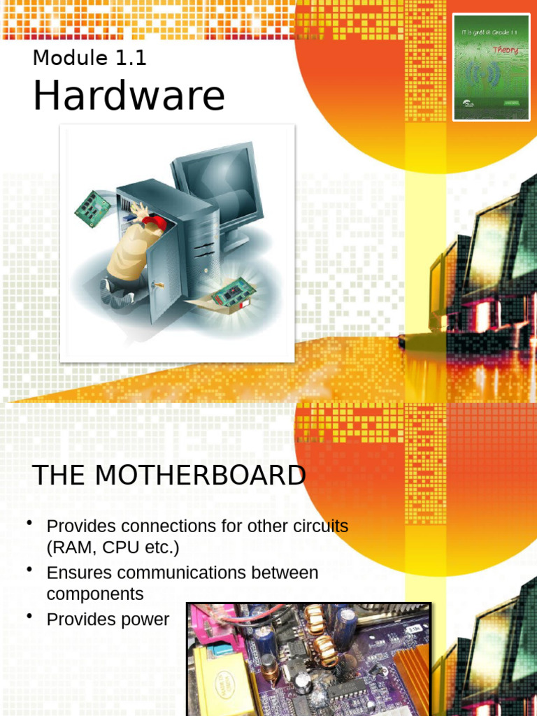 Gr11IT 1_1 Hardware | PDF | Computer Data Storage | Random Access Memory