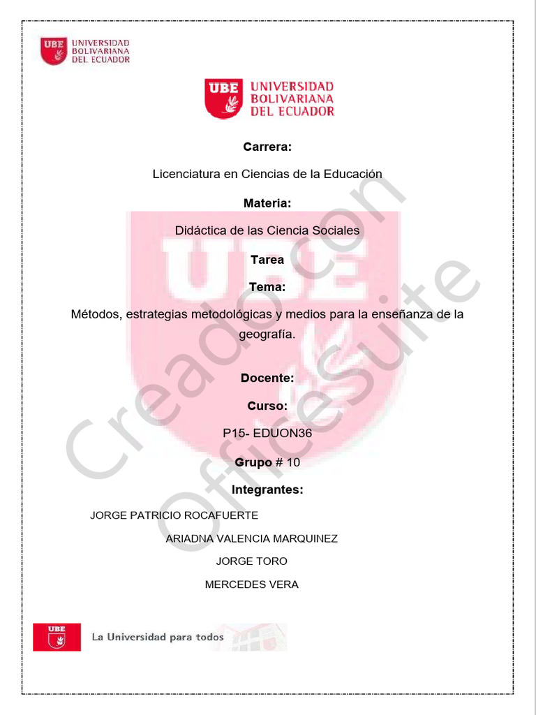 Tarea 4 - Eess - Grupo 10 P | PDF | Plan de estudios
