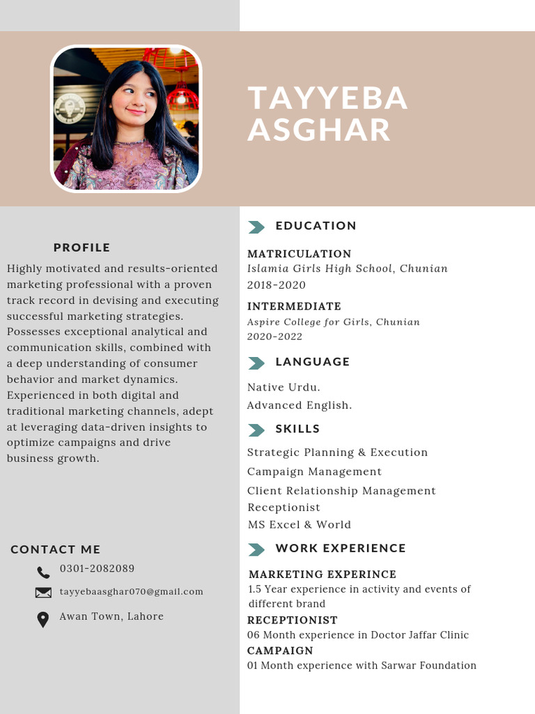 Marketing Strategist Profile | PDF | Career & Growth | Business