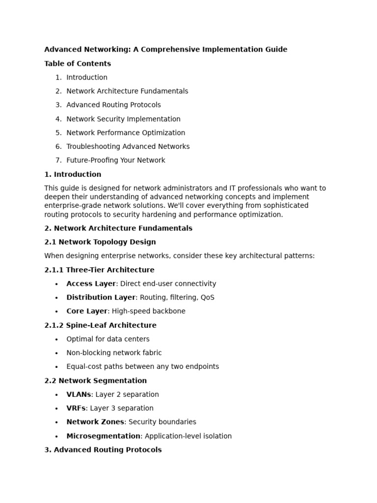 Advanced Networking Notes Class1b Pdf Computer Network Routing