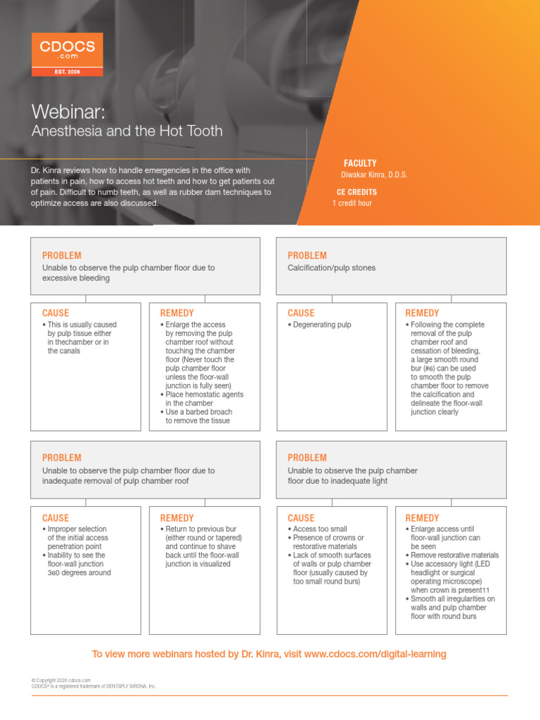 anesthesia and hot tooth reference | PDF | Medical Specialties ...