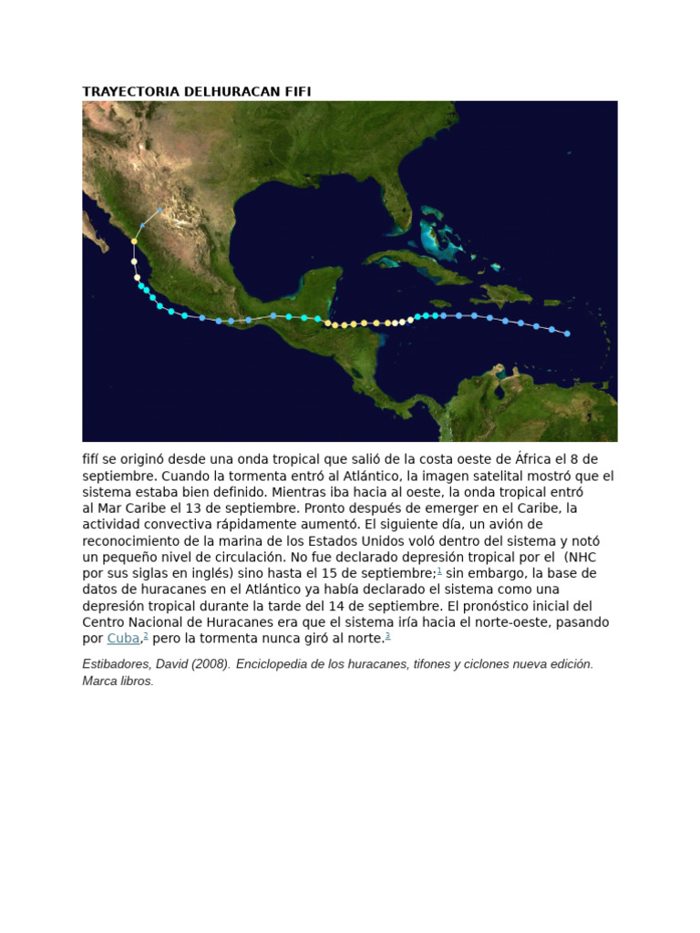 Huracan Fifi | PDF | Ciclones tropicales | Clima