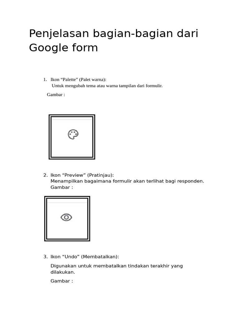 Bagian-bagian Google Form | PDF