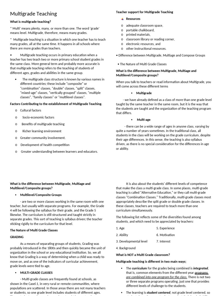 Elect Handouts For Midterm | PDF | Teachers | Learning