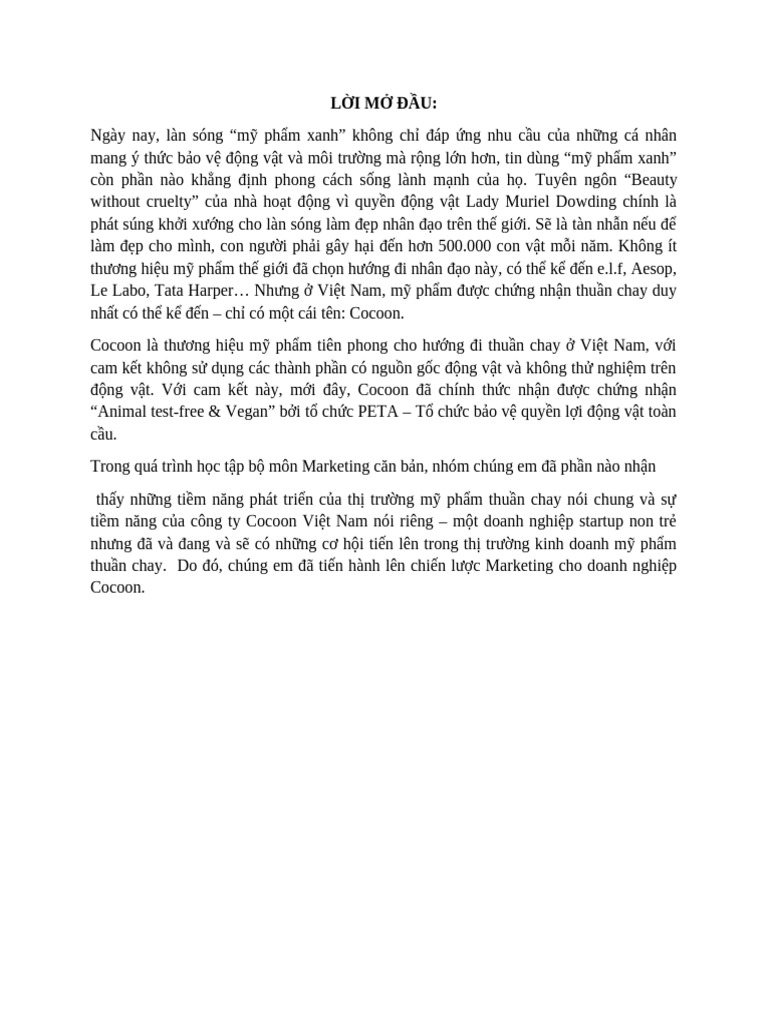 LỜI MỞ ĐẦU | PDF