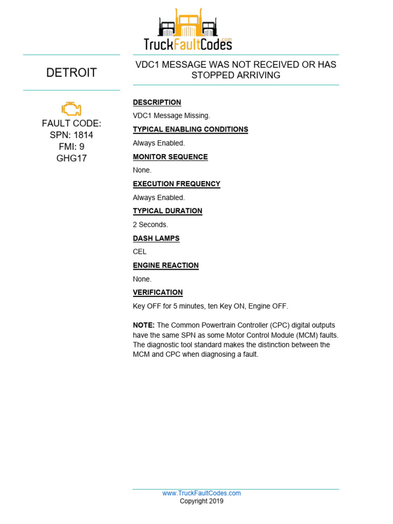 Cascadia SPN 1814 Fmi 9 (CPC) | PDF