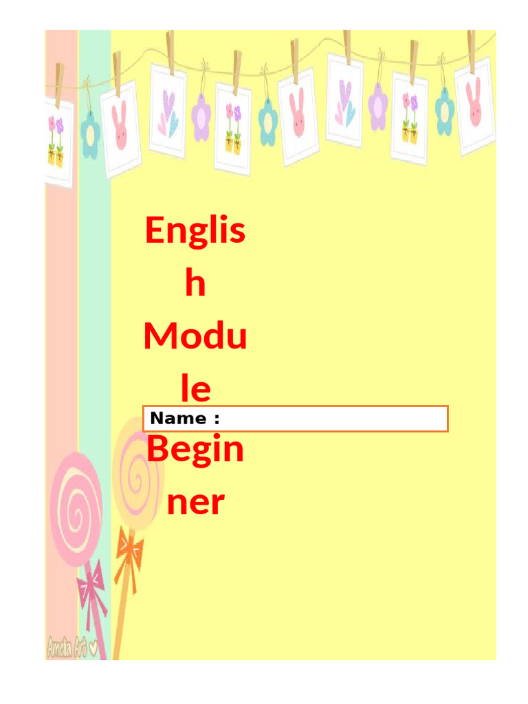 English Module | PDF