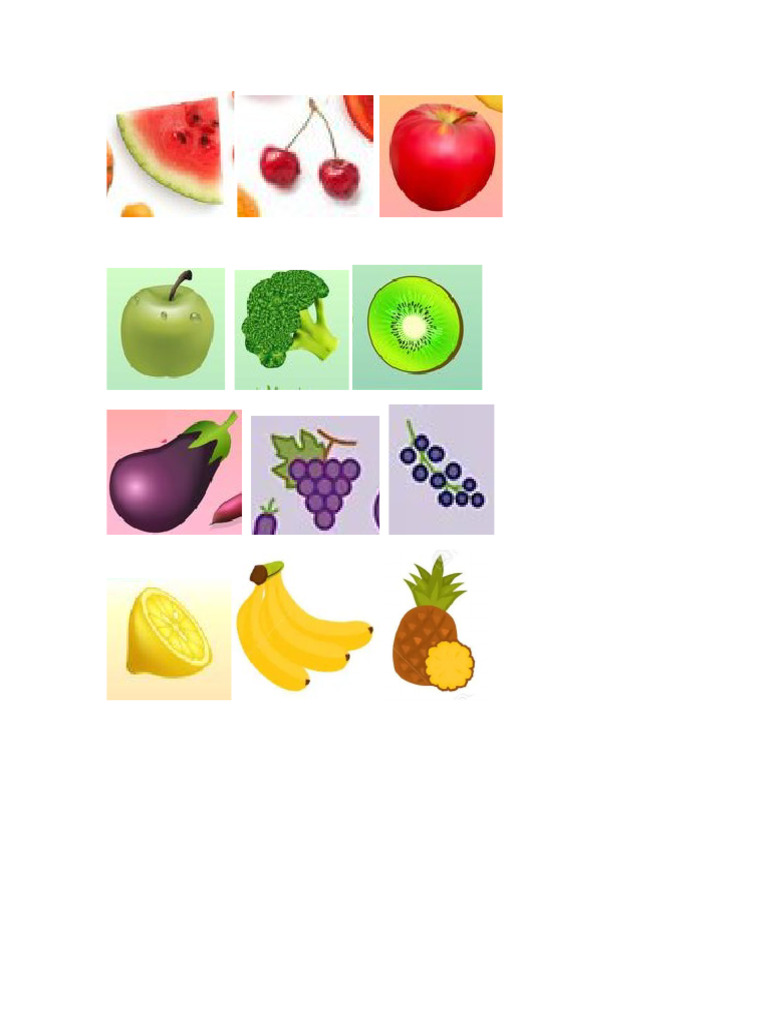 Frutas de Colores | PDF