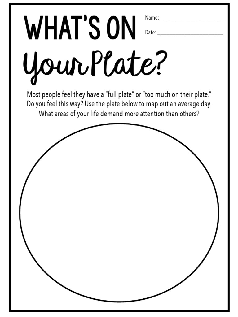 4C4uXR Stress Whats On Your Plate | PDF | Wellness