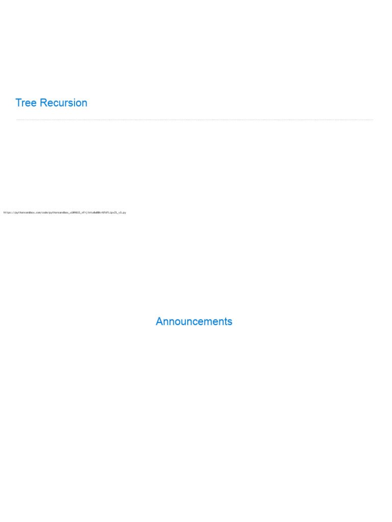 09-Tree Recursion 1pp | PDF