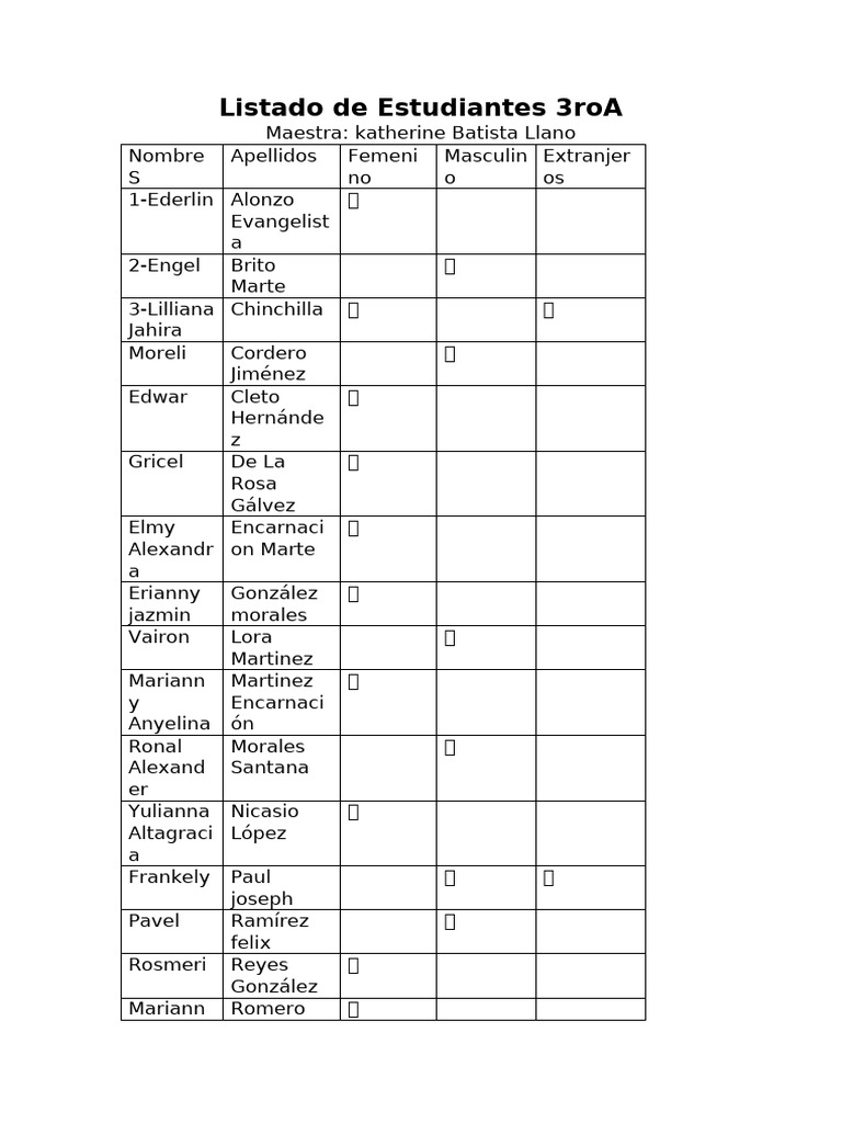 Información 3roa | PDF