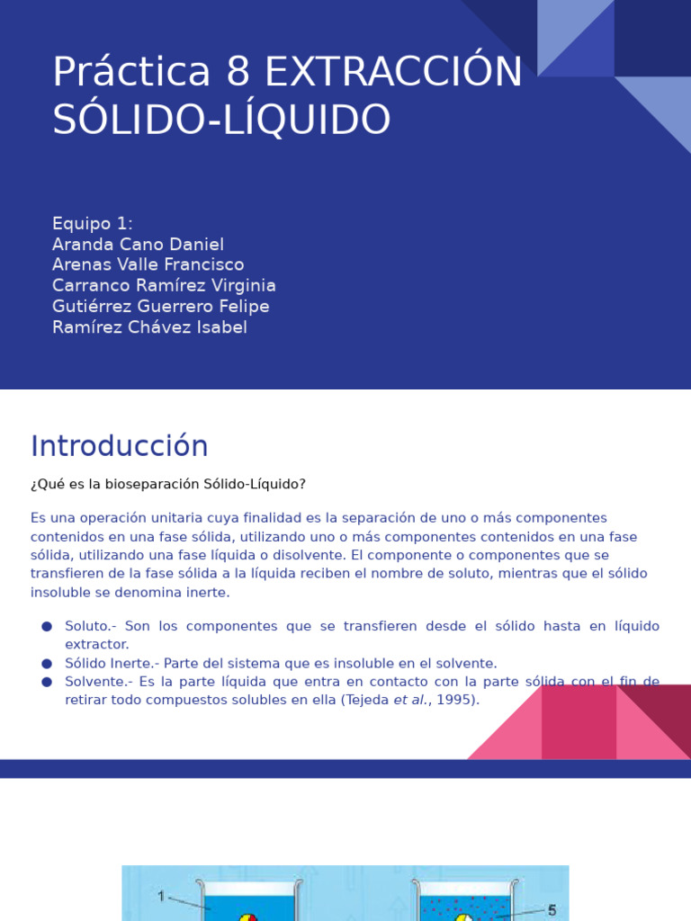 Práctica 8 EXTRACCIÓN SÓLIDO-LÍQUIDO | PDF | Solubilidad | Fase (materia)