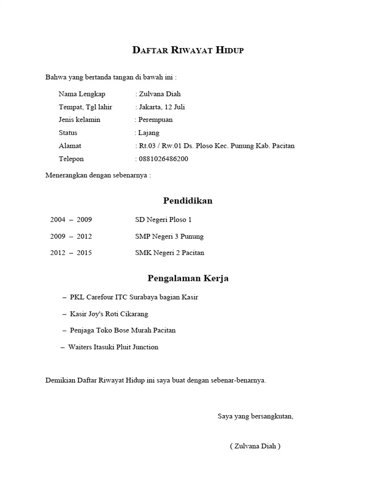 Pendidikan: Aftar Iwayat Idup | PDF