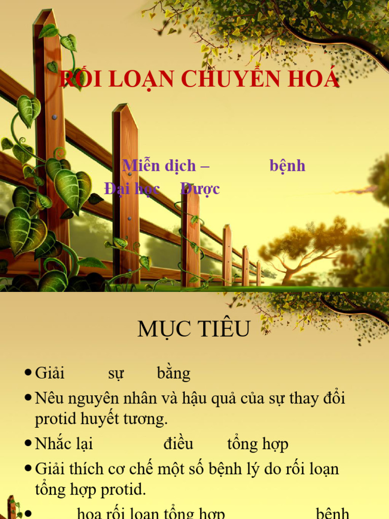 Chương 11 - Rối loạn chuyển hóa Protid | PDF
