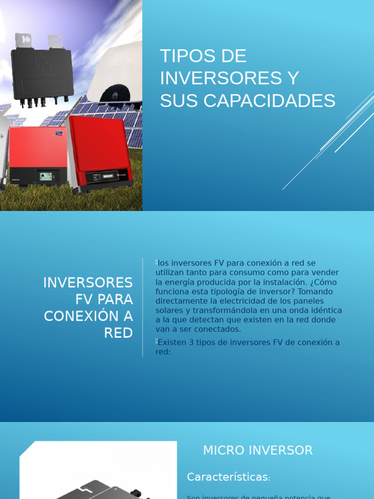 Tipos de Inversores | PDF | Inversor de energia | Vatio