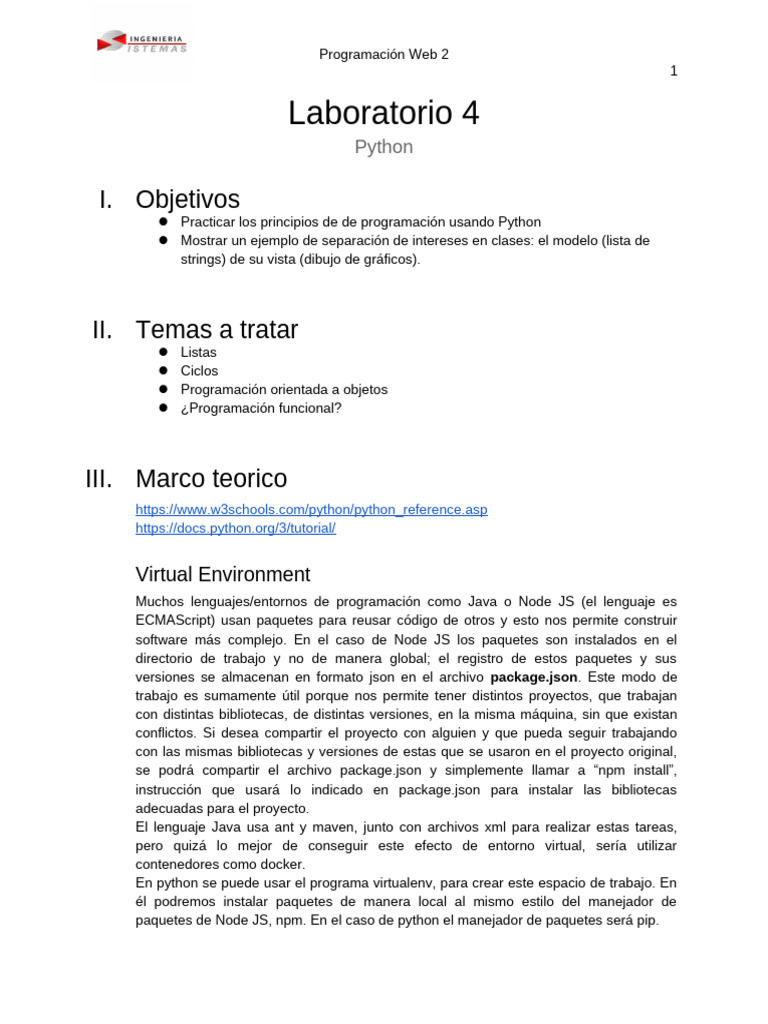 Guia Laboratorio 4 | PDF | Python (lenguaje de programación) | Json