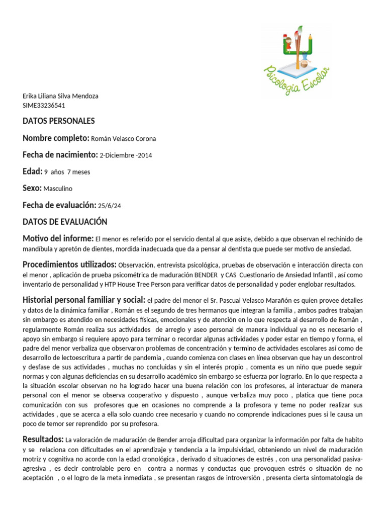Román Velasco | PDF | Terapia de conducta cognitiva | Estrés (biología)