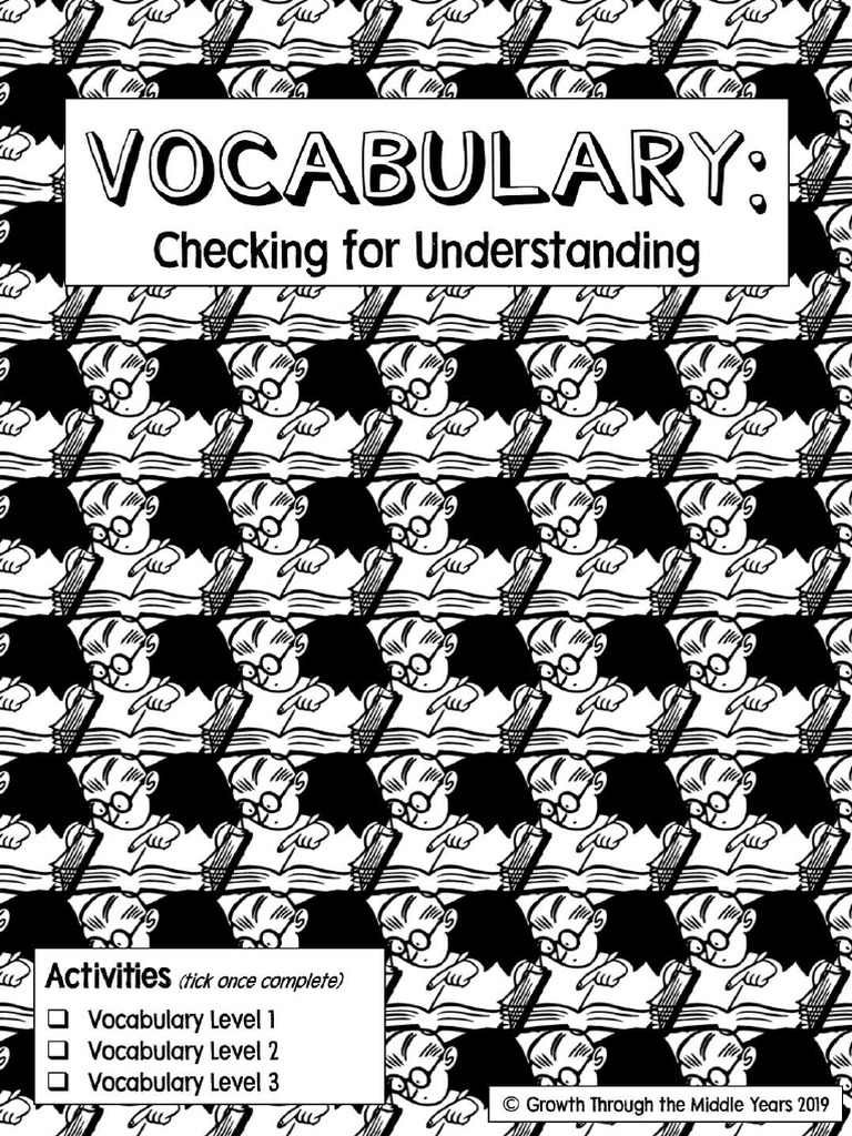 Monitoring Understanding and Vocabulary Activities | PDF