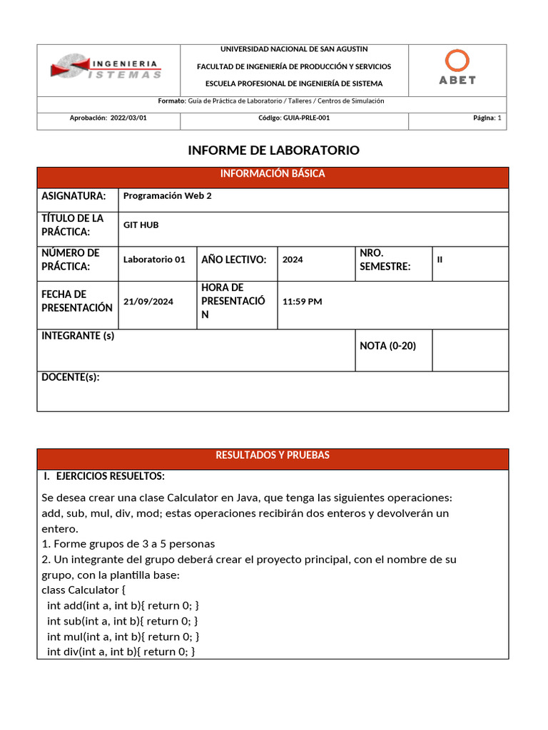 Guía Práctica: Calculadora Java y Web | PDF | Script Java | Java (lenguaje de programación)
