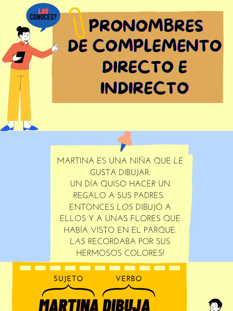 Pronombre de Objeto Directo e Indirecto en español | PDF | Objeto (gramática) | Verbo