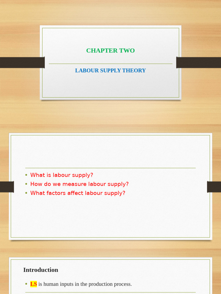 Chapter 2 Labour-1 | PDF | Utility | Labour Economics