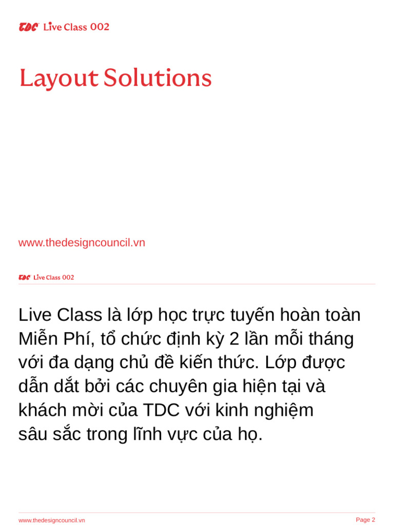 Live Class 002 - Layout | PDF
