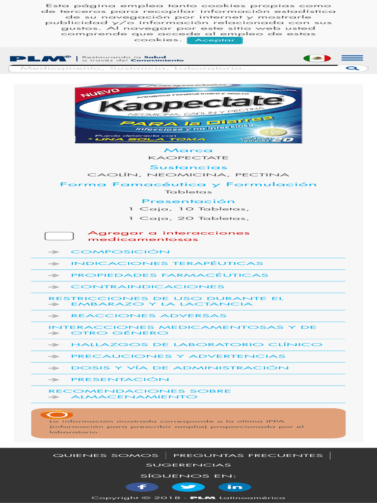 Kaopectate - PLM | PDF