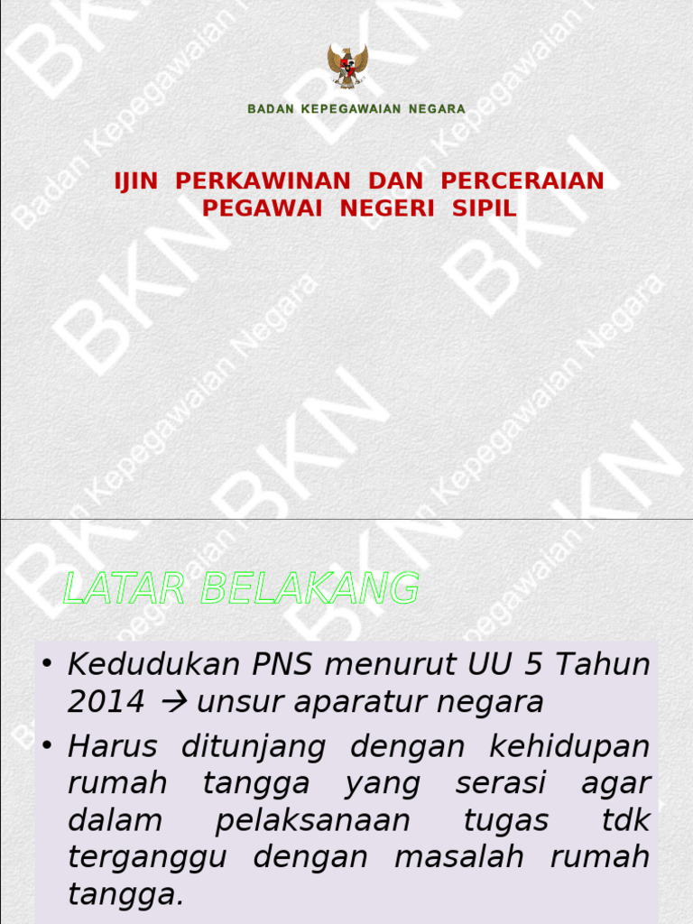 Izin Perkawinan dan Perceraian PNS | PDF