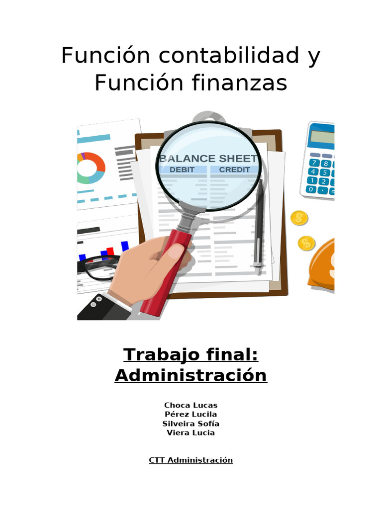Función Contabilidad y Función Finanzas. 1.22 | PDF | Contabilidad | Business