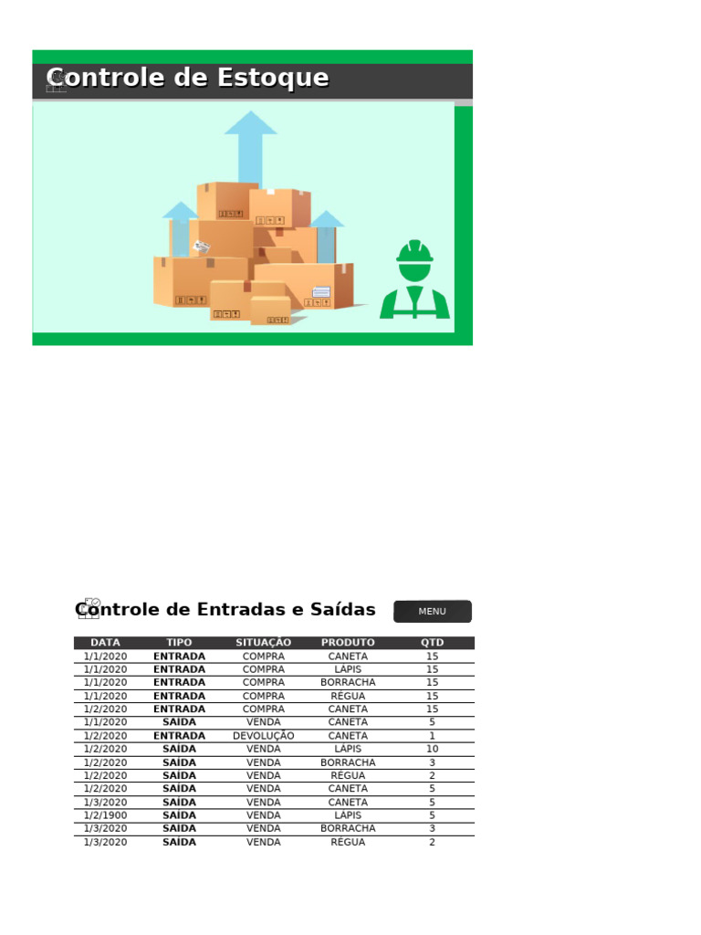 Controle de Estoque Simples | PDF