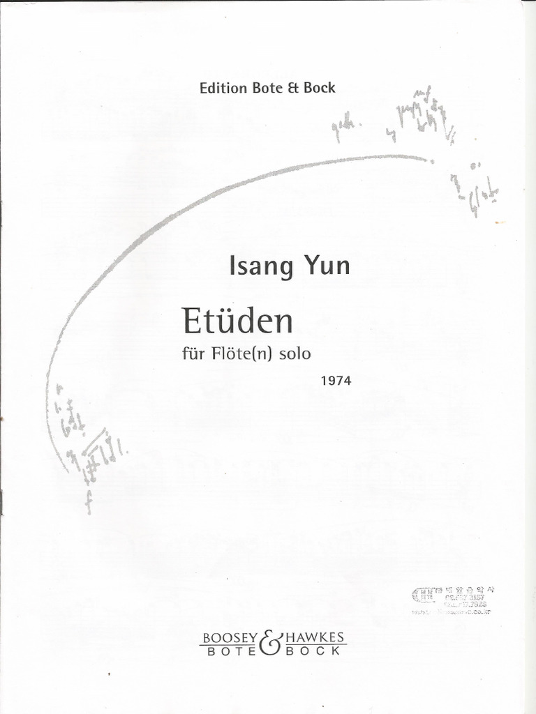 Isang Yun Etude | PDF