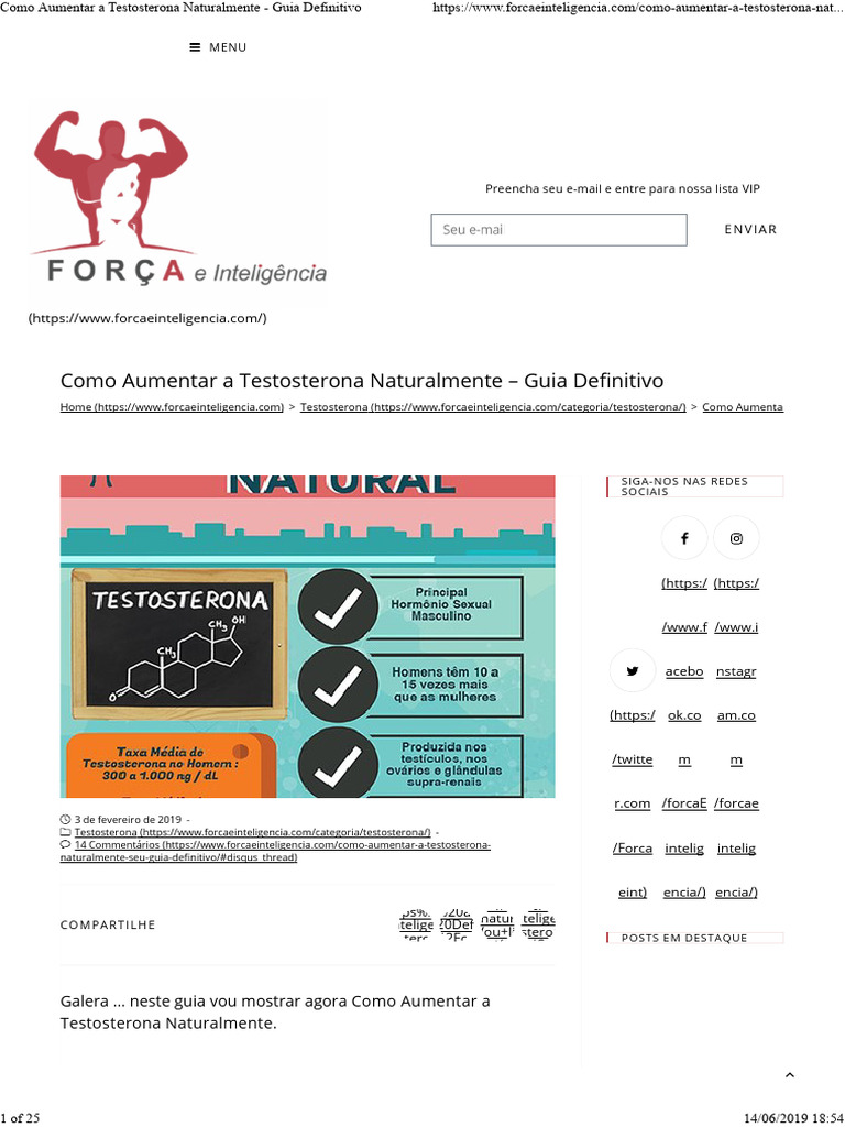 Kiwi e Aumento de Testosterona | PDF | Vitamina | Testosterona
