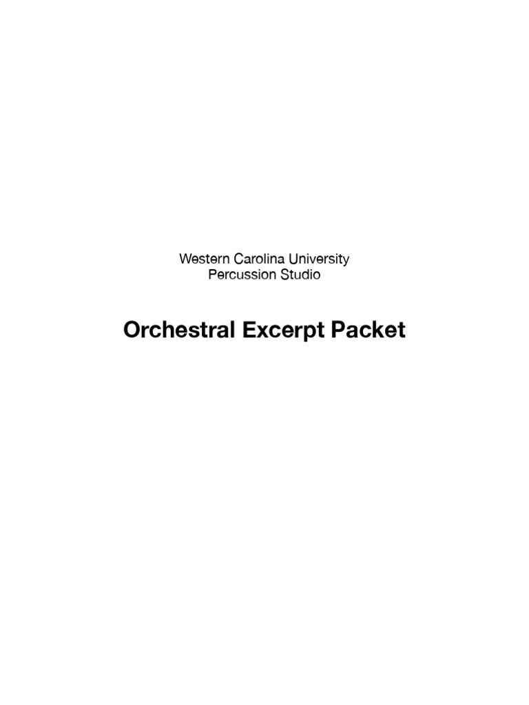 WCU Excerpt Packet | PDF | Art