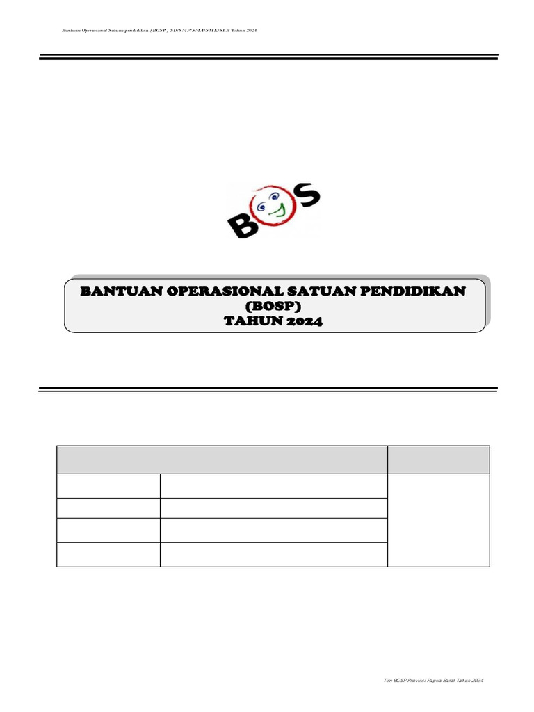 Instrumen Monitoring BOS 2024 | PDF