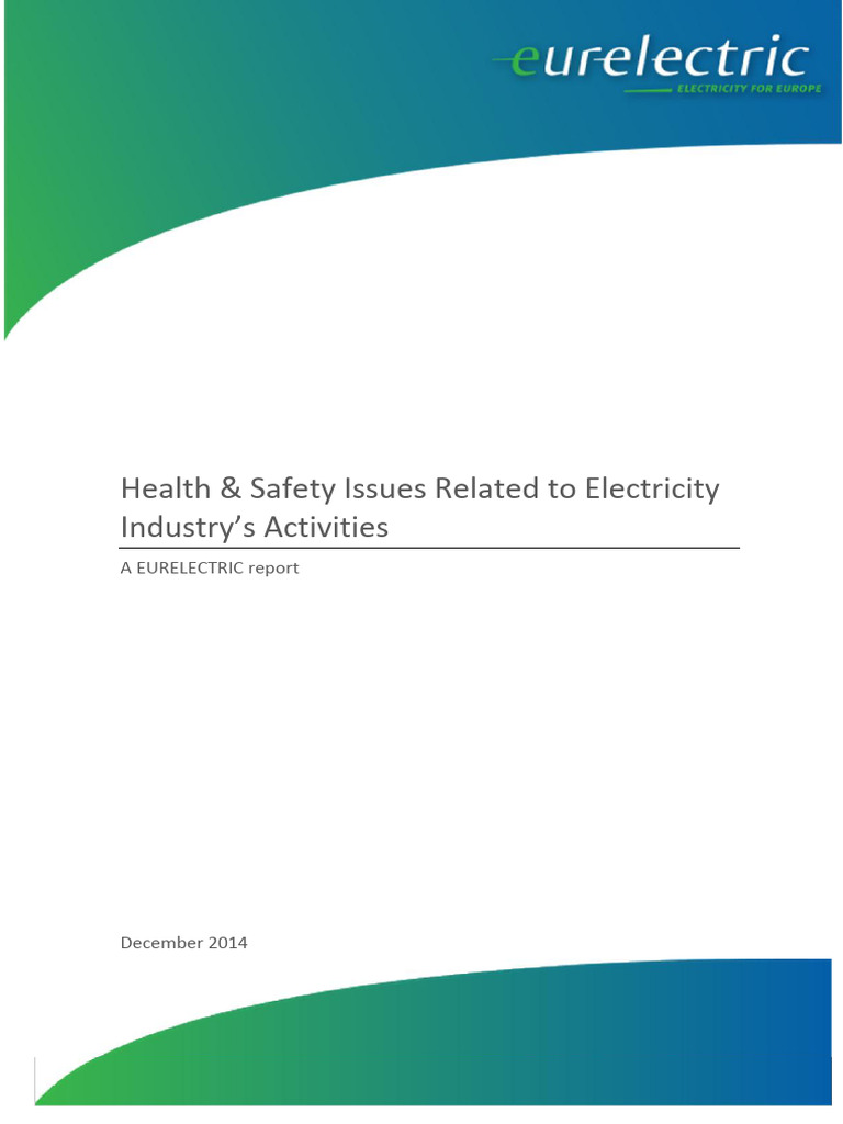 Lec 2014 Eurelectric Report Health Safety Issues Related To EI Activies | PDF | Ionizing ...