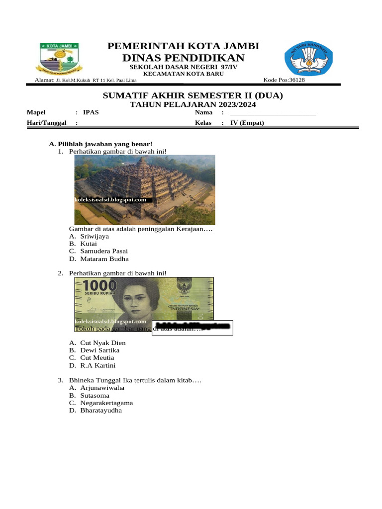 Asat Ipas Kelas 4 | PDF