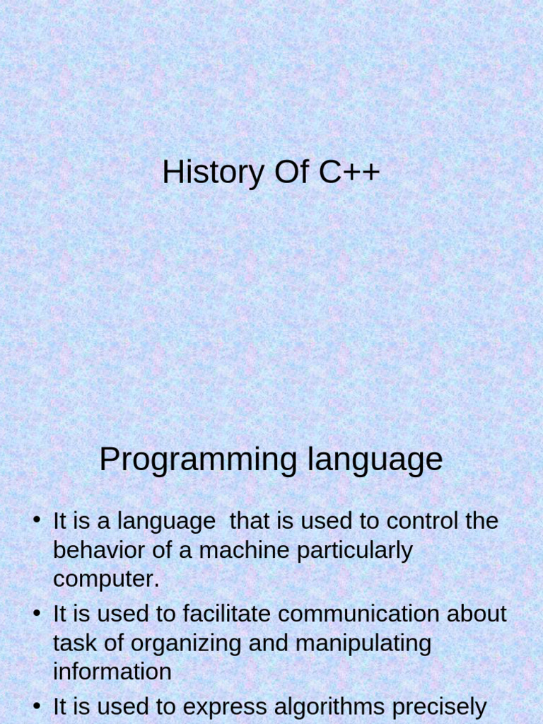 History of C Programming Language | PDF | Computer Programming | Class ...