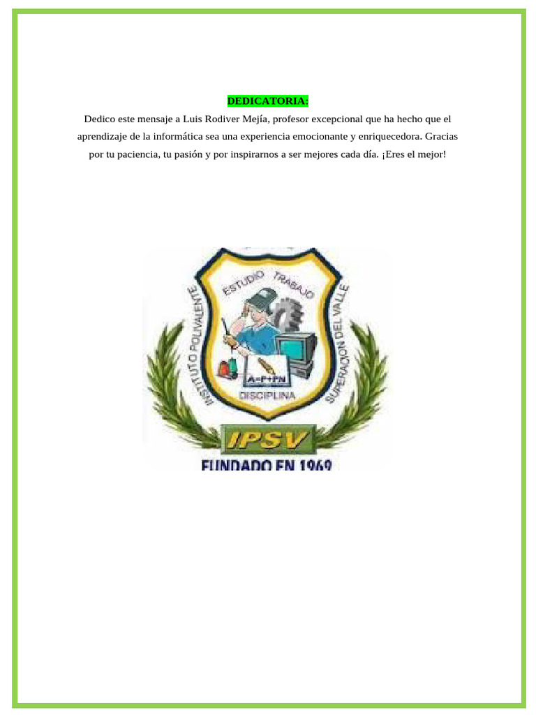 DEDICATORIA | PDF