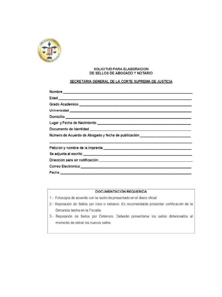 SOLIC. Sellos Abog y Notario | PDF