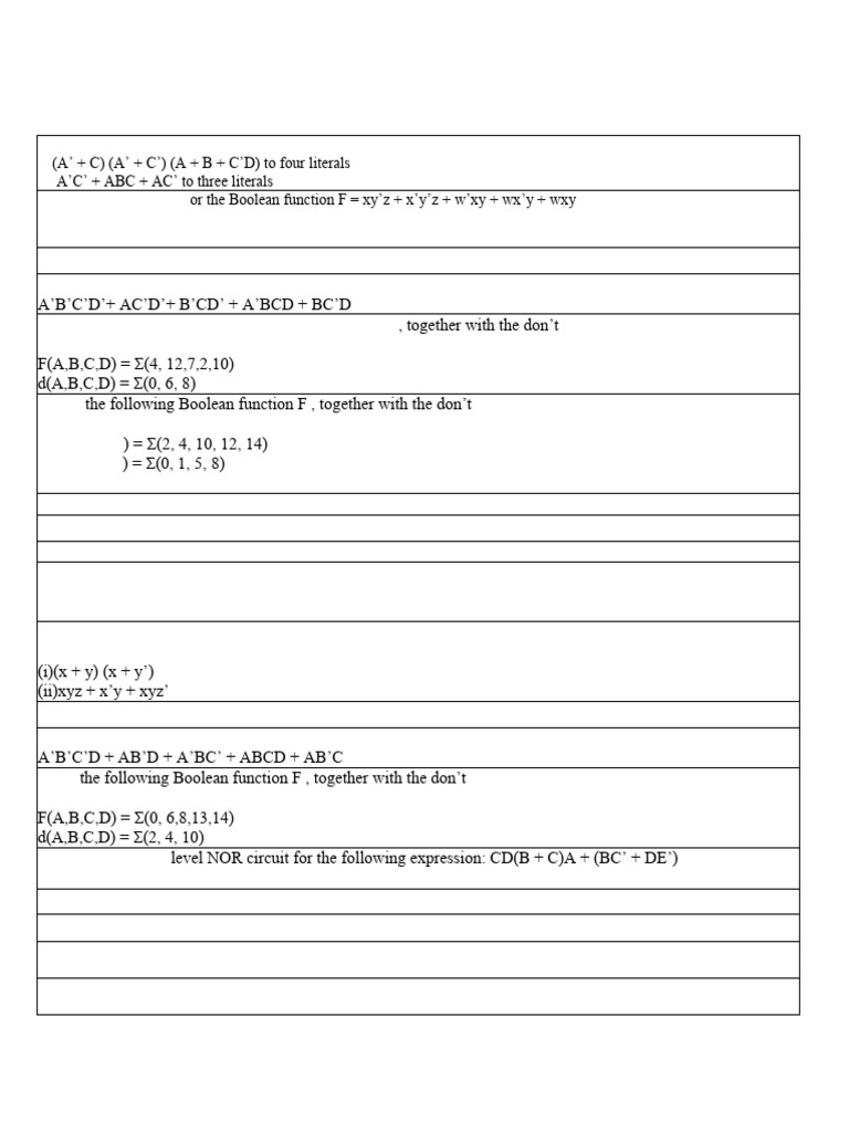 DDCO Q Bank | PDF | Boolean Algebra | Teaching Mathematics