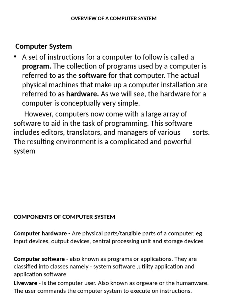 Comprog Lecture 1 | PDF | Assembly Language | Computer Data Storage Comprog Lecture 1 | PDF | Assembly Language | Computer Data Storage