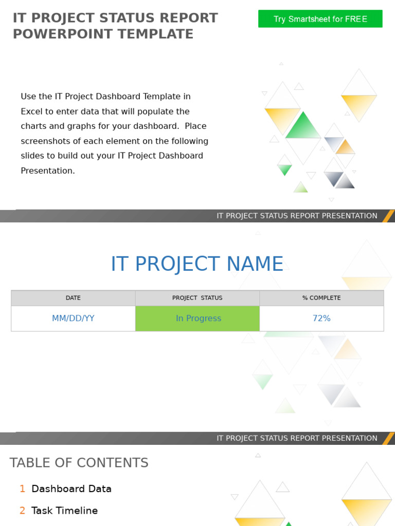 IC IT Project Status Report Powerpoint 11839 Powerpoint | PDF | Computing