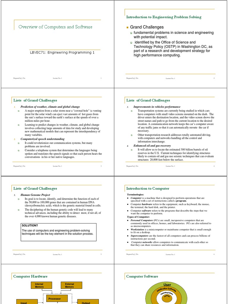 LBYEC71 LEC 1 - Intro To Computer | PDF | Computer Program | Programming