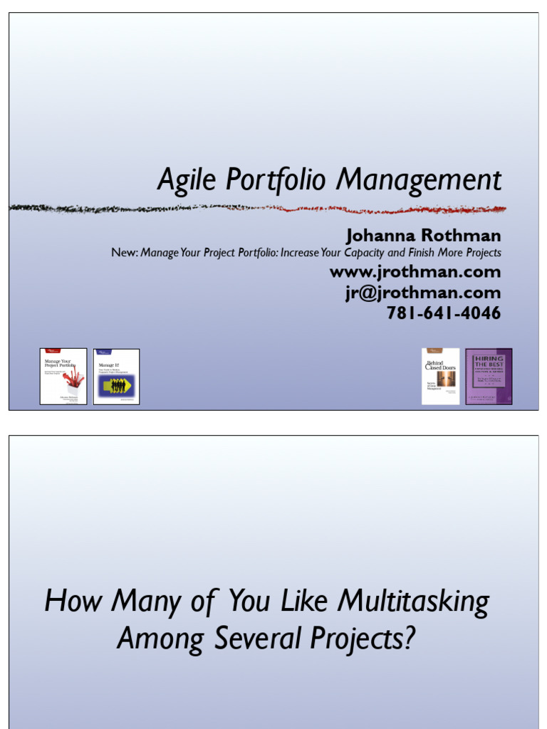 Agile Project Portfolio Management | PDF | Business | Economies