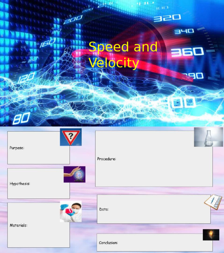 Speed and Velocity | PDF