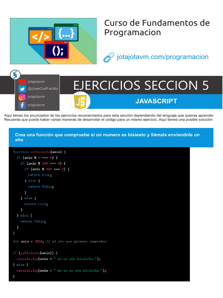 Seccion5 Javascript Pdf Lenguaje De Programación Script Java 