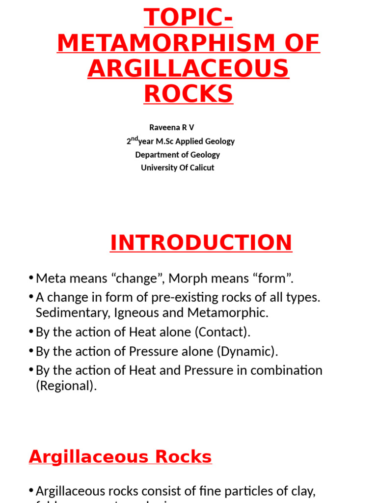 Geology Students' Guide to Metamorphism | PDF | Rock (Geology) | Shale
