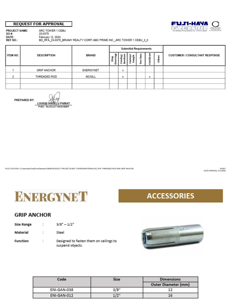 BD - Rfa - 23-0375 - Briamy Realty Corp.-Abc Prime Inc. - Arc Tower 1 Cebu - 3 - 0 | PDF ...