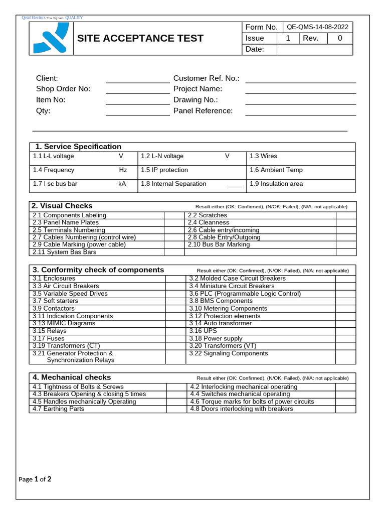 SAT Report | PDF | Transformer | Relay